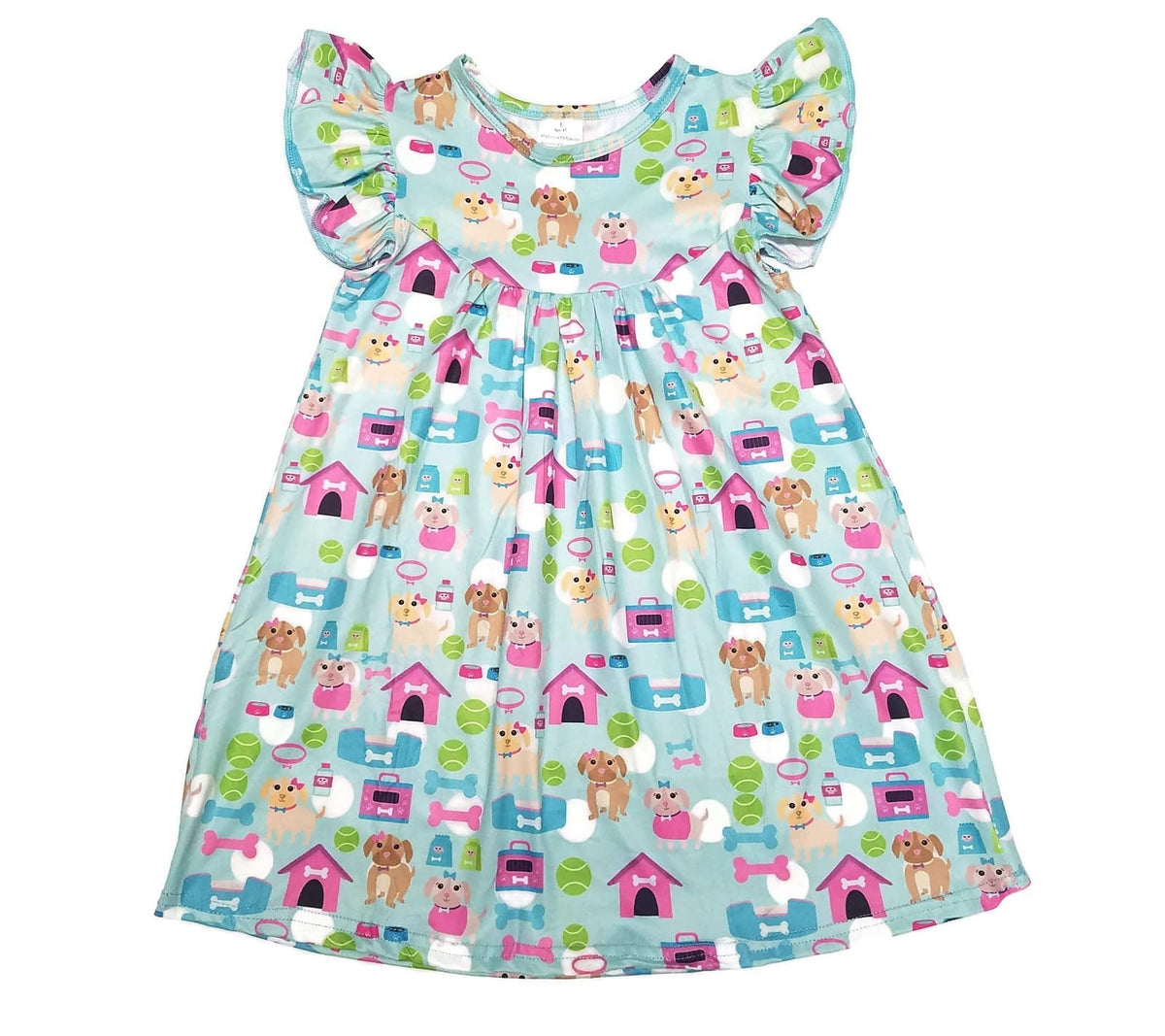 Spring Time Puppies Flutter Milk Silk Dress – Great Lakes Kids Apparel LLC